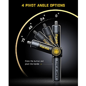 Fanttik Fold S1 APEX 3.7V Cordless Screwdriver, Electric Screwdriver, Screen Interaction, Pivot Handle, High/Low RPM Options, Max 7N.m, 6 Bits, 1/4''Hex, Ideas DIY Tool - Basic Edition