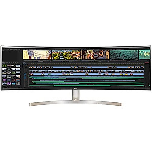 LG 49WL95C-WY 49 Inch 32:9 UltraWide Dual QHD IPS Curved LED Monitor with HDR 10 Bundle with 2X Deco Gear 6FT 4K HDMI 2.0 Cable, Deco Gear Gaming Mouse Pad and Microfiber Cleaning Cloth
