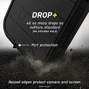 OtterBox Defender Series Screenless Edition Case for iPhone 13 (Only) - Case Only - Microbial Defense Protection - Non-Retail Packaging - Black