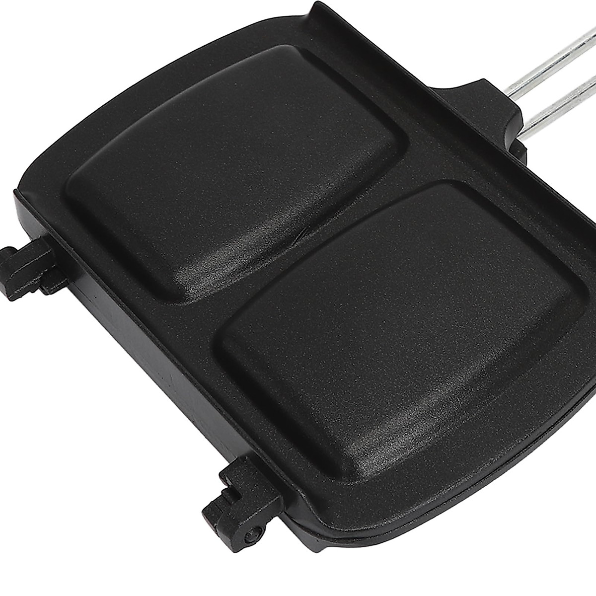 Syrisora Sandwich Baking Pan Double Side Sandwich Maker Anti Stick with Detachable Handle Sandwich Skillet for Gas Stove Egg Toast