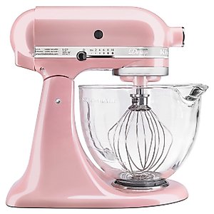 KitchenAid Artisan Design Series 5 Quart Tilt-Head Stand Mixer with Glass Bowl - KSM155GB