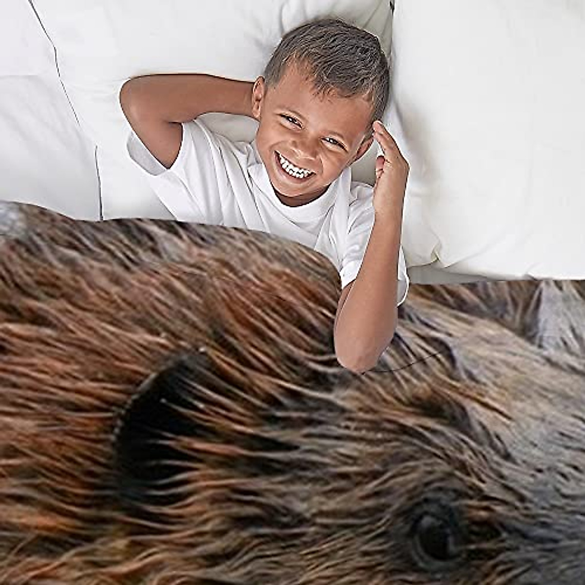 CafePress Beaver Swimming Sherpa Fleece Throw Blanket