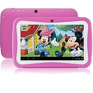 WorryFree Gadgets 7" Kids Tablet Computer, Android 7.1, Quad Core CPU, 8GB Hard Drive, Pre-Installed Games and Apps, Wi-Fi, Dual Camera - Pink