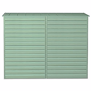 Arrow Select 8' x 4' Outdoor Lockable Steel Storage Shed Building, Sage Green