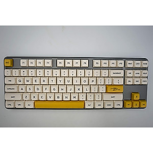 Blue Hat XDAS keycaps Dye-Sublimated Keycap for Cherry MX Switch keycaps for Wired USB Mechanical Gaming Keyboard (Milk)