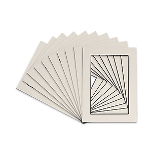 24x36 Mat for 20x30 Picture - White with Black Core Picture Matboard for Frames Measuring 24 x 36 Inches - Bevel Cut Matte to Display Art Measuring 20 x 30 Inches - Acid Free ONE MAT