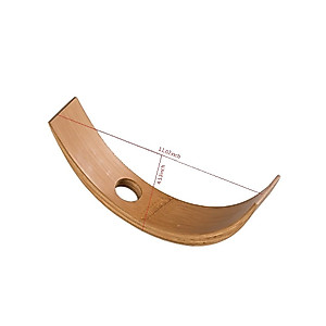 Somonka-L Single Wine Bottle Holder, Natural Bamboo Personalized Wine Rack,Self Balancing Display Wine Rack On Tabletop, Cabinet Etc