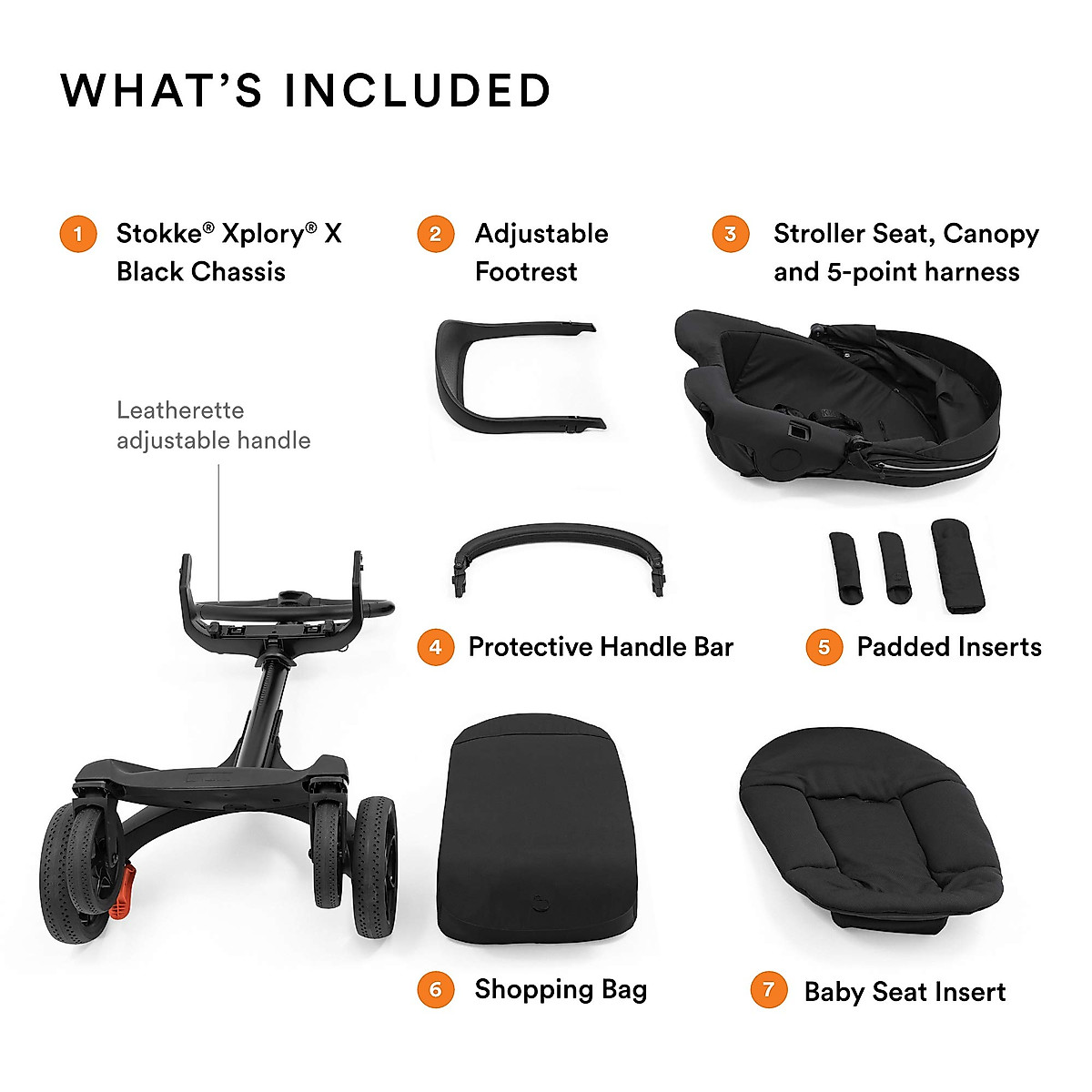 Stokke Xplory X, Ruby Red - Luxury Stroller - Adjustable for Both Baby & Parents’ Comfort - Padding, Harness & Reflective Zipper for Added Safety - Folds in One Step