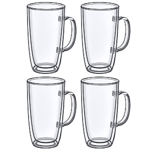 Amazing Abby - Appalachians - 28-Ounce Insulated Plastic Beer Glasses (Set of 4), Double-Wall Beer Mugs, Reusable, BPA-Free, Shatter-Proof, Dishwasher-Safe, Perfect for Poolside, Outdoors, and More