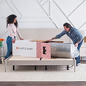 Craft & Trade RiseWell Memory Foam Mattress, Bed-in-a-Box, CopperGel Cooling, CertiPUR-US Certified, 8-Inch, Queen, 100 Night Trial