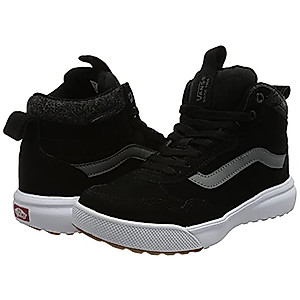 Vans Women's Hi-Top Trainers Sneaker, Suede Black Pewter, 9