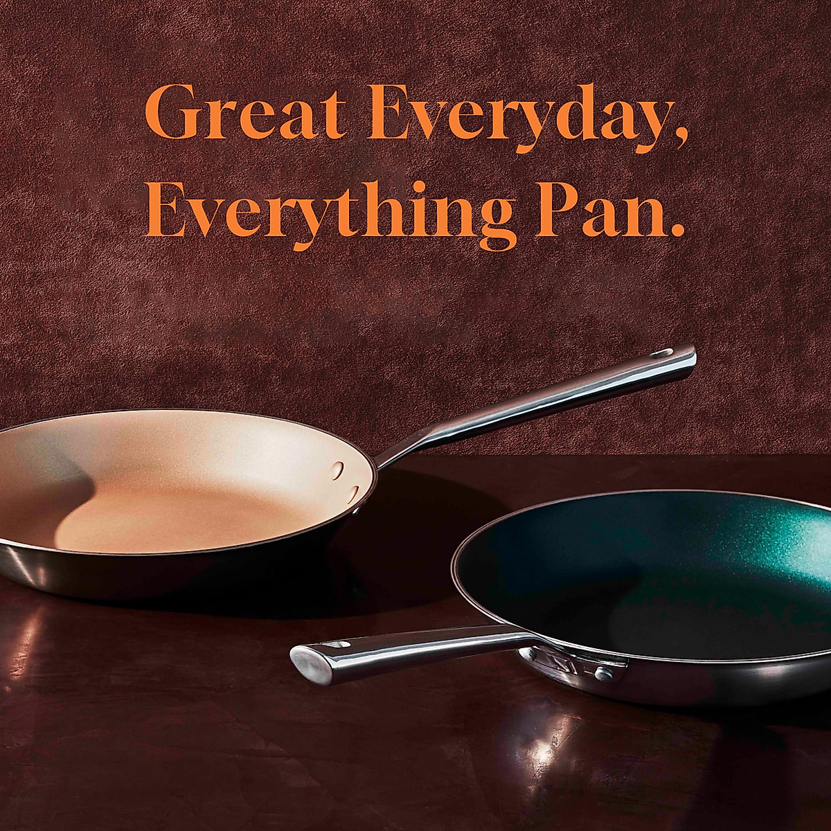 Material, The Copper Coated Pan, Durable, Clean Nonstick, Long Lasting, Dune