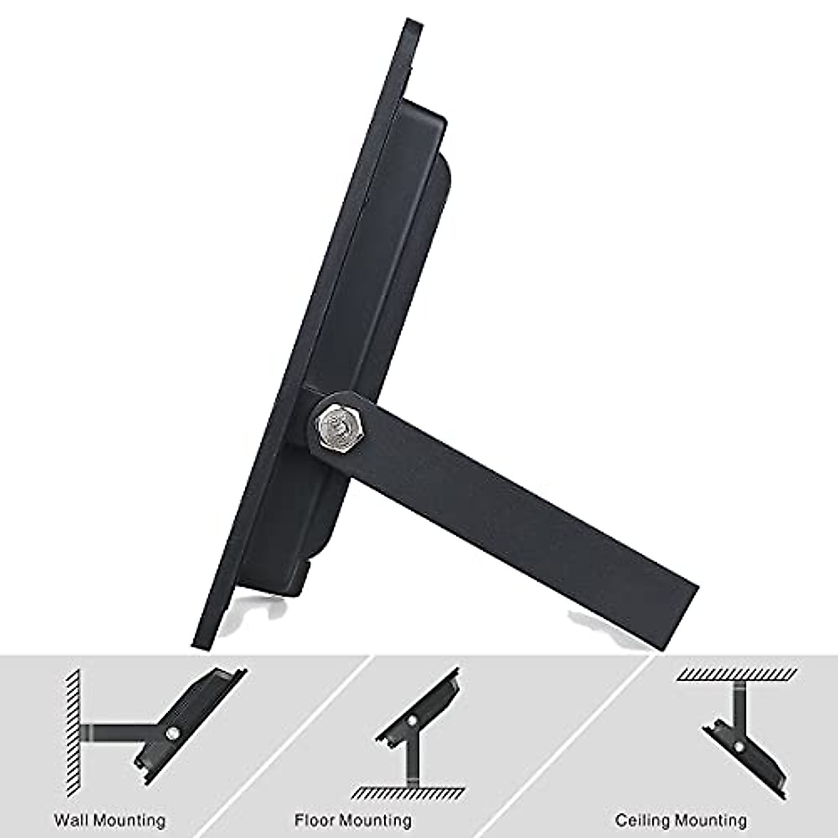 Gopretty 800W LED Flood Light, Outdoor Waterproof IP66 with Plug, 6000K Daylight White Super Bright Security Floodlight for Yard, Garden, Garages