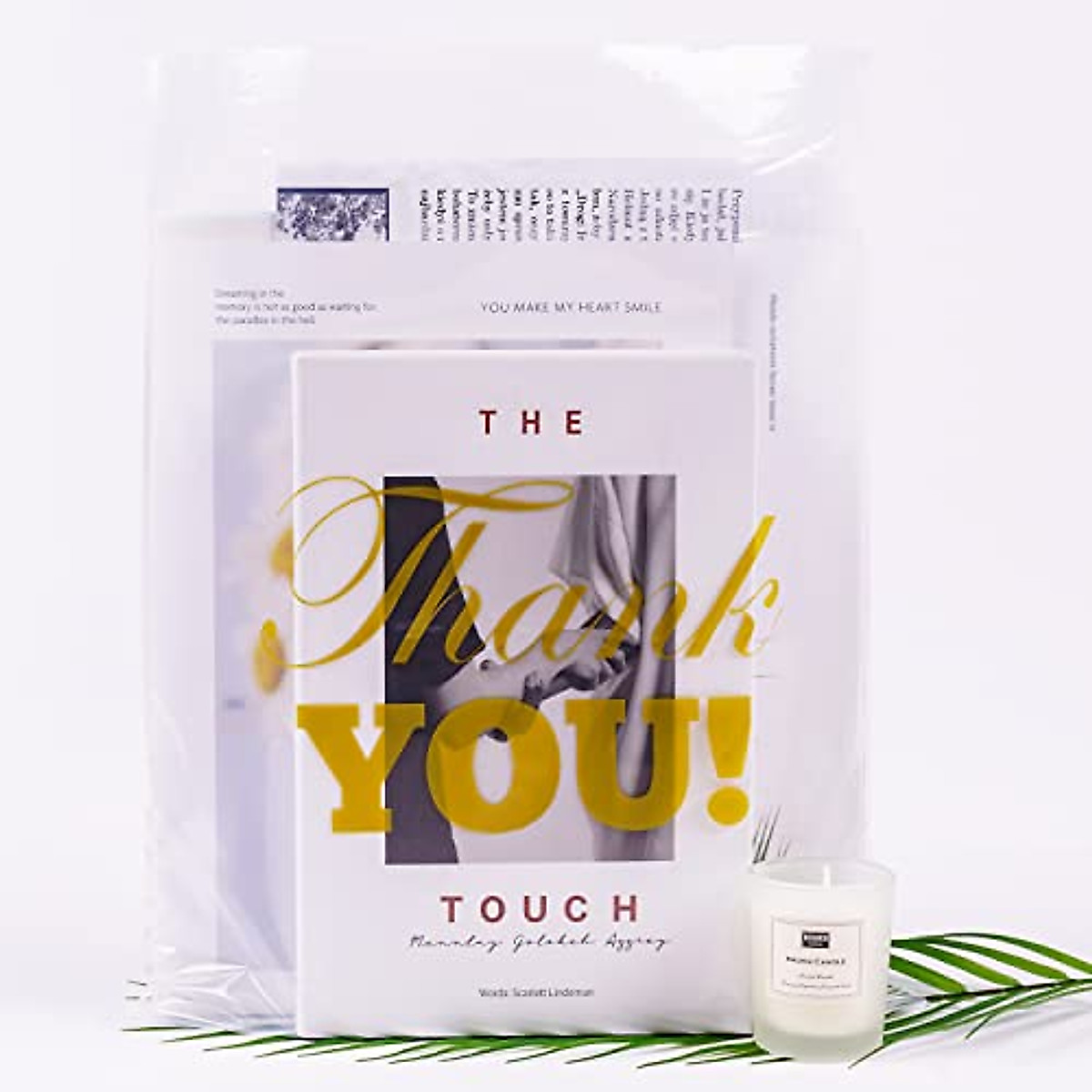 50Pcs Thank You Merchandise Bags, Extra Thick 2.5Mil Retail Shopping Bag for Boutique, Stores, Business Gift, Reusable Plastic Bags with Handle (Medium 11.8"x15.8" Clear)