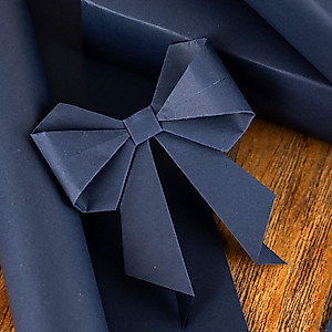 Retrify Navy Blue Kraft Paper Roll - 30 Inches x 32.8 Feet Jumbo Roll Wrapping Paper for Birthday Gift, Bridal Shower, Wall Art, Crafts, Parcel, Bulletin Boards, Floor Covering