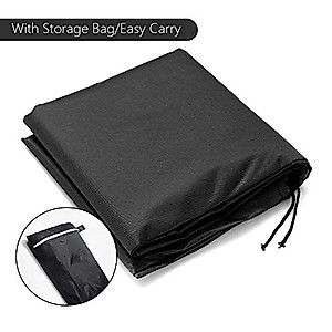 Mayhour Waterproof BBQ Cover, Black Large Outdoor Gas Grill Cover,UV,Dust,Rip,Fade Weather Resistant,Heavy Duty Barbecue Protector, Fits Weber,Char Broil,Nexgrill Brinkmann,Holland and Jenn Air 39in