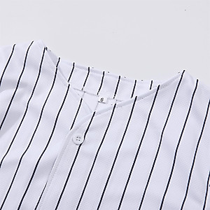 Baby Baseball Jersey 1 Year Old Birthday Party Shirt Short Sleeve Button Tee 1st Infant Toddler T Shirt Gift (Stripe B,12 Months,12 Months,Little Kid,Unisex,US,Age)