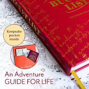 Paperoo The Amazing Bucket List Book & Unique Travel Guide - Undated Travel Journal with 2000+ Destination Ideas - Grey Fabric