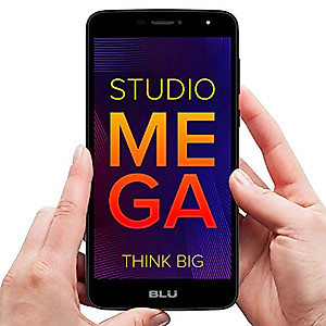 BLU Studio Mega (8GB) - 6.0" HD Dual SIM GSM Factory Unlocked Smartphone (Black)