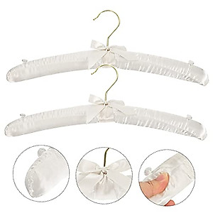Homoyoyo 2pcs Non- Hanger Hanging Racks for Clothes Heavy Duty Anti- Clothes Hanger Non- Clothes Hanger Bride Hanger for Wedding Dress Spadded Hangers Wedding Dress Hangers