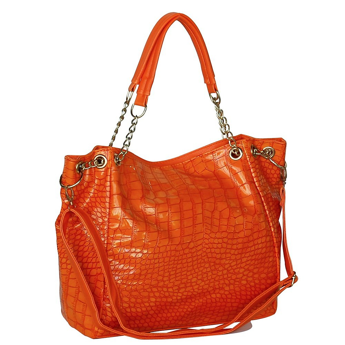 [Hot Lady] Hot Double Handle Leatherette Satchel Bag Handbag Purse