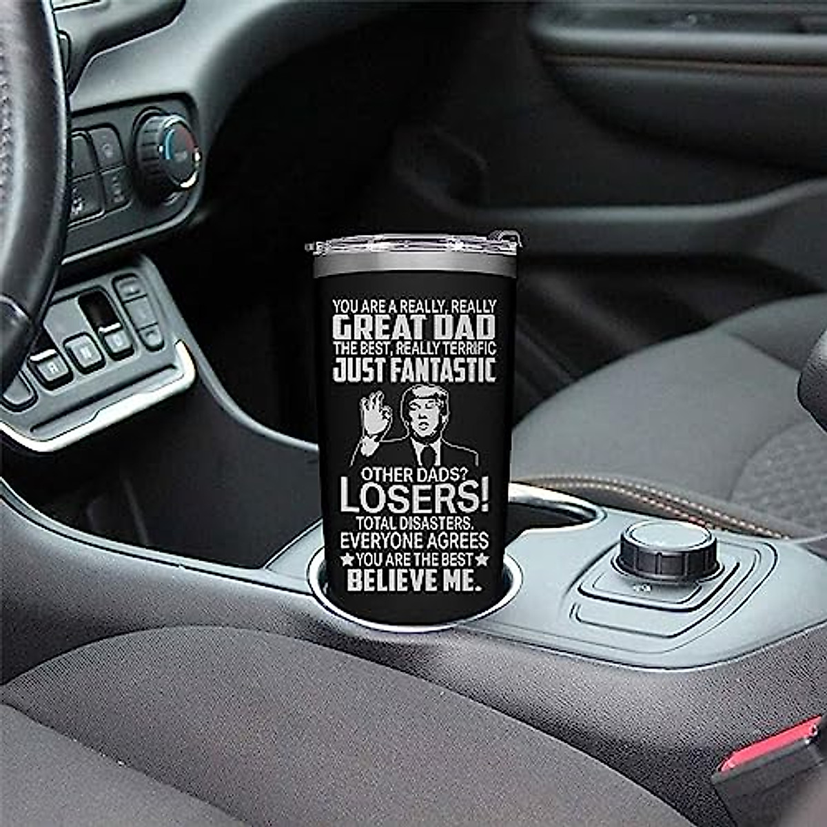 RHYTHMHEART Christmas Gifts for Dad from Daughter, Son, Wife - Dad Gifts for Christmas - Funny Present for Dad - Dad Birthday Gift - Dad Gifts from Daughter - Dad Tumbler 20oz