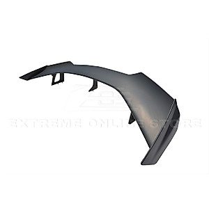 Replacement for 2016-Present Chevrolet Camaro ALL Models | ZL1 1LE Style ABS Plastic Matte Black Rear Trunk Lid Wing Spoiler