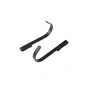 HNGSON Black S-Shaped Hanger Hooks Stainless Steel Clip-on Hook Hanging Hooks Pack of 20