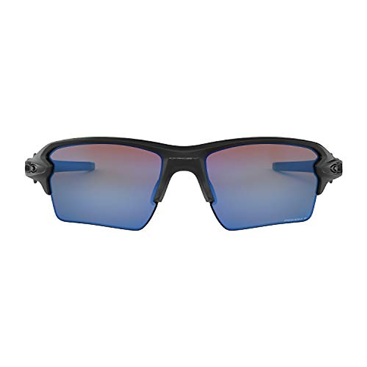 Oakley Flak 2.0 XL Sunglasses (Matte Black Frame/Prizm Deep H2 O Polarized Lens) with USA Flag Lens Cleaning Kit