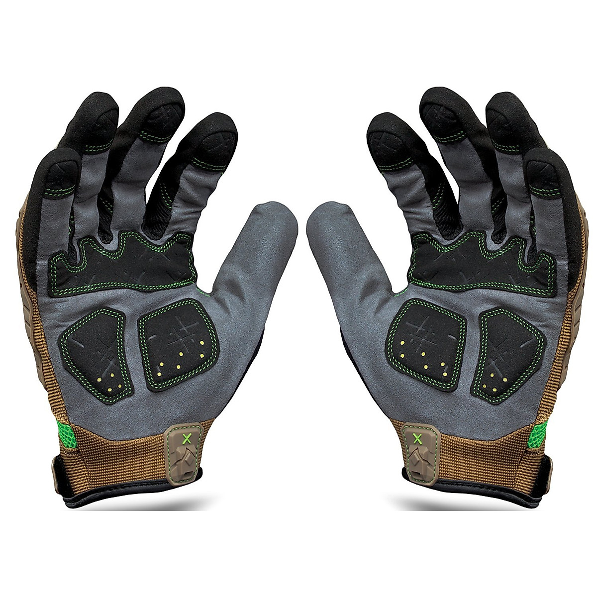 Ironclad EXO Motor Impact Glove; Work Gloves, TPR Impact Protection, (1 Pair), EXO2-PIG-05-XL,Brown