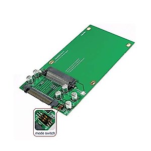 Micro SATA Cables U.2 SFF-8639 to 2.5 Inch U.2 SSD Adapter - 12V, 5V, and 3.3VAUX Hot Plug Power Protection, Dual Port Design, and LED Indicator for SSD Status