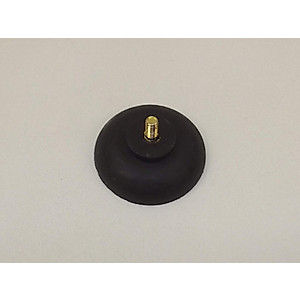 JL Missouri Parts 4X 3/8" #8-32 Screw in 1 1/2" Rubber Suction Cup, 1/2" Tall, Made in USA