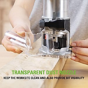 Greenworks 24V Cordless Trim Router, Variable Speed Brushless Motor Compact Palm Router with 2Ah Battery and Charger