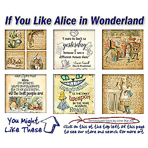 Alice in Wonderland Prints - 11x14 Unframed Wall Art Print Poster - Perfect Alice in Wonderland Gifts and Decorations (Alice Speaks to Cheshire Cat)