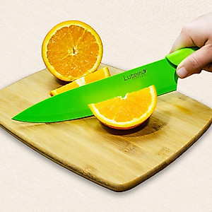 Lutema Professional 12-Piece Knife with Sheaths Set Ergonomically Designed Handle (MULTICOLOR)