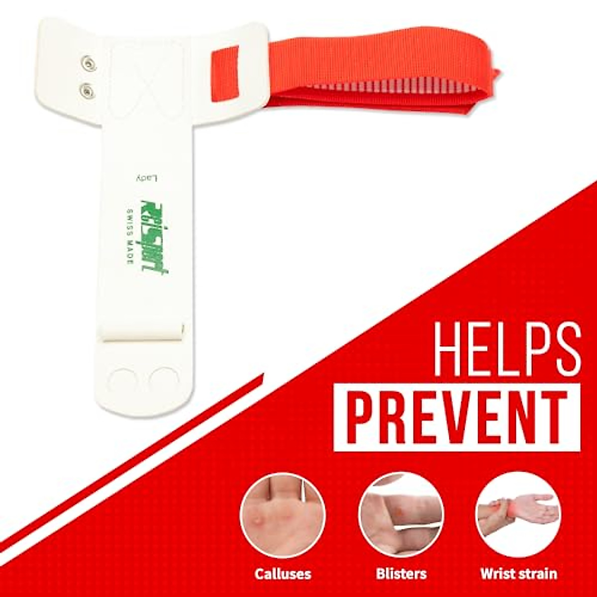 Reisport Women's Uneven Bar Hook/Loop Gymnastics Grips - Durable Leather Hand Grips for Gymnastics Bars Women & Girls - Gymnastics Equipment & Accessories Advanced Gymnasts, Made In USA - Medium