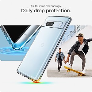 Spigen Ultra Hybrid Designed for Pixel 7a Case and Pixel Buds Pro Case (2022) Bundle