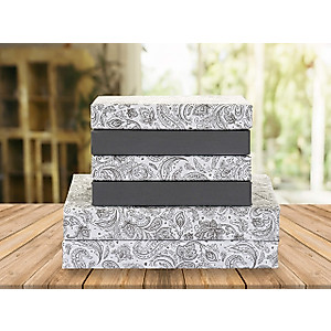 Elegant Comfort Luxury Soft Bed Sheets Paisley Pattern - 1500 Premium Hotel Quality Microfiber Softness Wrinkle and Fade Resistant (6-Piece) Bedding Set, Full, Grey