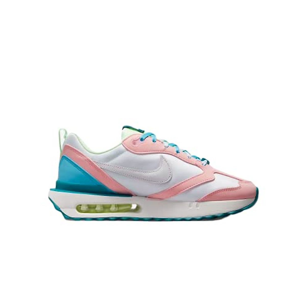 Nike Women's Air Max Dawn Running Shoes, White/White-Med Soft Pink, 10 M US