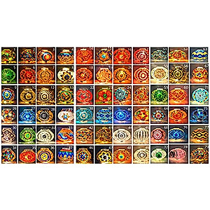 WISHICIOUS – Handmade Turkish Lamp Moroccan Mosaic Floor Lamp, Multicolored 7 Globes Floor Lamp, Turkish lamp