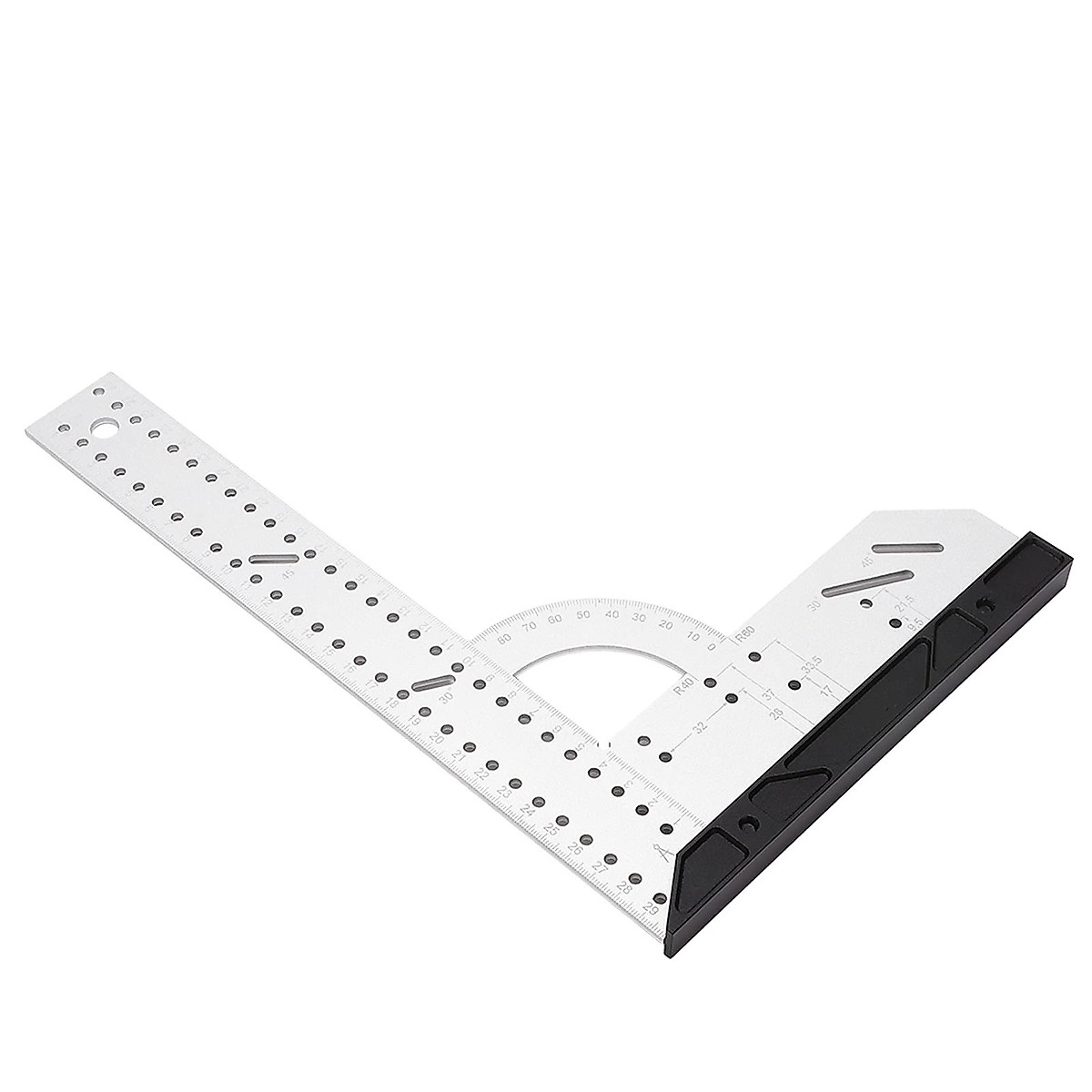 KJAOYUPositioning Square,90 Degree Positioning Squares,Positioning Squares for Woodworking, 300mm Aluminium Alloy Clear Scale L Ruler Carpenter Tool for Woodworking