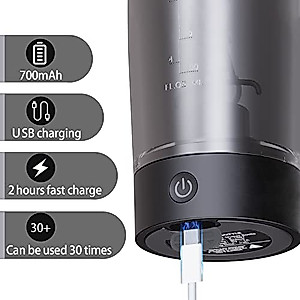 Electric Shaker Bottle, 28 oz Blender Bottles, Made with Tritan - BPA Free - Portable Mixer Cup/USB Rechargeable Shaker Cups for Protein Shakes