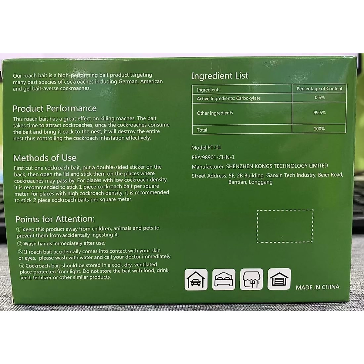 Endbug Roach Bait, Roach Killer Indoor Infestation, Roach Bait Gel Roach Traps, Roach Repellent Cockroach Killer Indoor Home for Small Large Cockroaches, Get Rid of Roaches Permanently Indoor/Outdoor