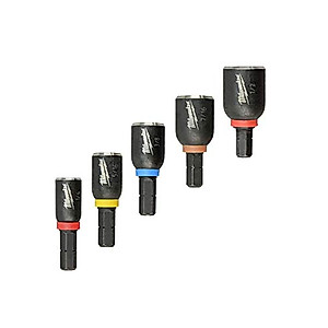Milwaukee 49-66-4563 5 Piece Insert Nut Drive Set