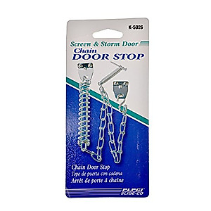 Prime-Line K 5026 Storm Door Protector Chain and Spring, Zinc Plated (Single Pack)