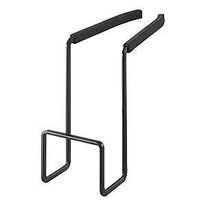 YAMAZAKI home 4389 Faucet-Hanging Sponge Holder-Kitchen Organizer Sink Rack Basket, One Size, Black