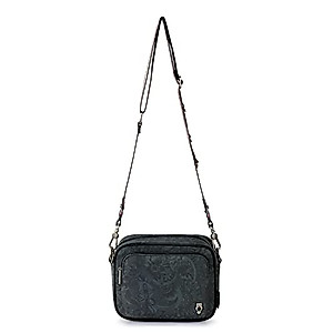 Sakroots Womens Westwood Crossbody in Repreve EcoTwill, Black Spirit Desert, One Size US