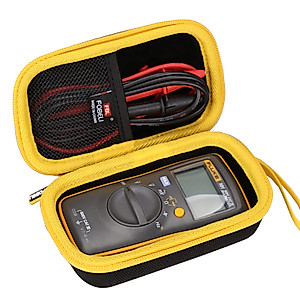FBLFOBELI Hard Travel Carrying Case for FLUKE 101/106 / 107 Digital Multimeter, EVA Shockproof Protective Cover Storage Bag (Case Only)