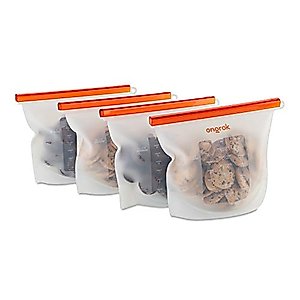ONGROK Silicone Bag, Oven-Safe Decarb Kit, Great Decarb Box Alternative (4 Pack Silicone Bag | Medium)