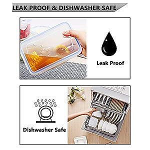 Mengico Food Storage Containers Meal Prep Container Airtight Food Storage Containers Plastic Food Containers With Lids Lunch Containers[8 Pack, 73 Ounce]